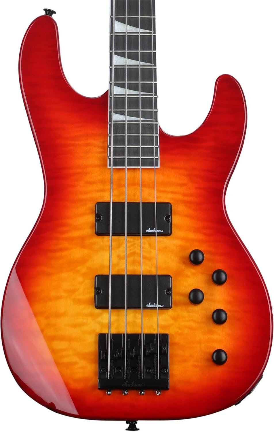 Amazon.com: Jackson JS Series Concert Bass JS3Q, Cherry Burst, Amaranth ...