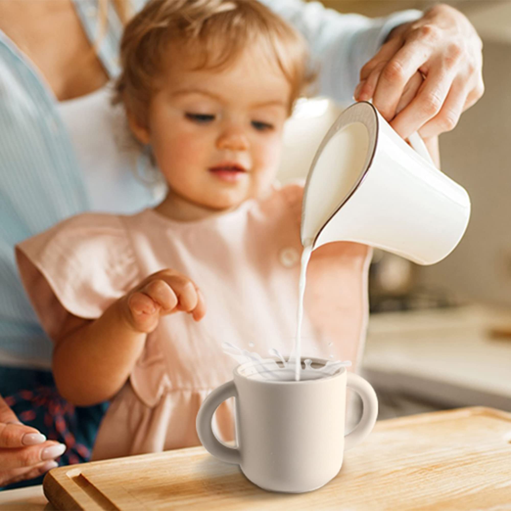 Leeleelon Silicone Sippy Cups for Baby, 100% Leak-Proof Training Cup ...
