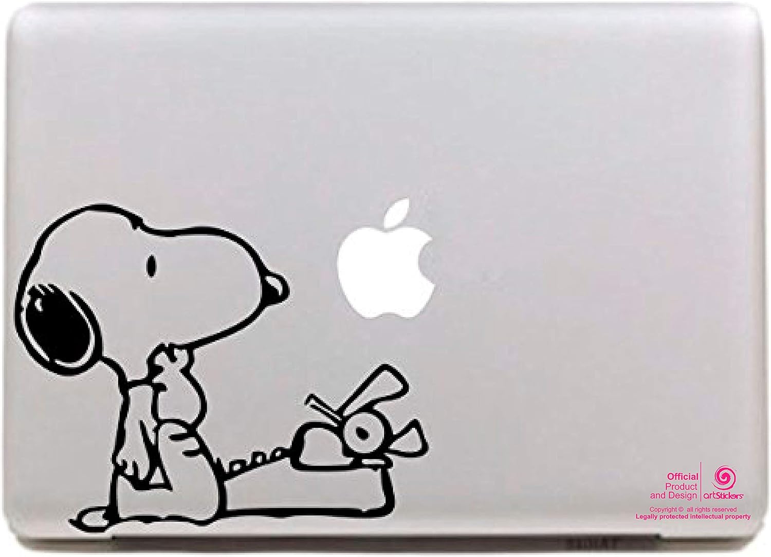 Artstickers. Sticker for 11 and 13 inch laptops. Design Snoopy Writing ...