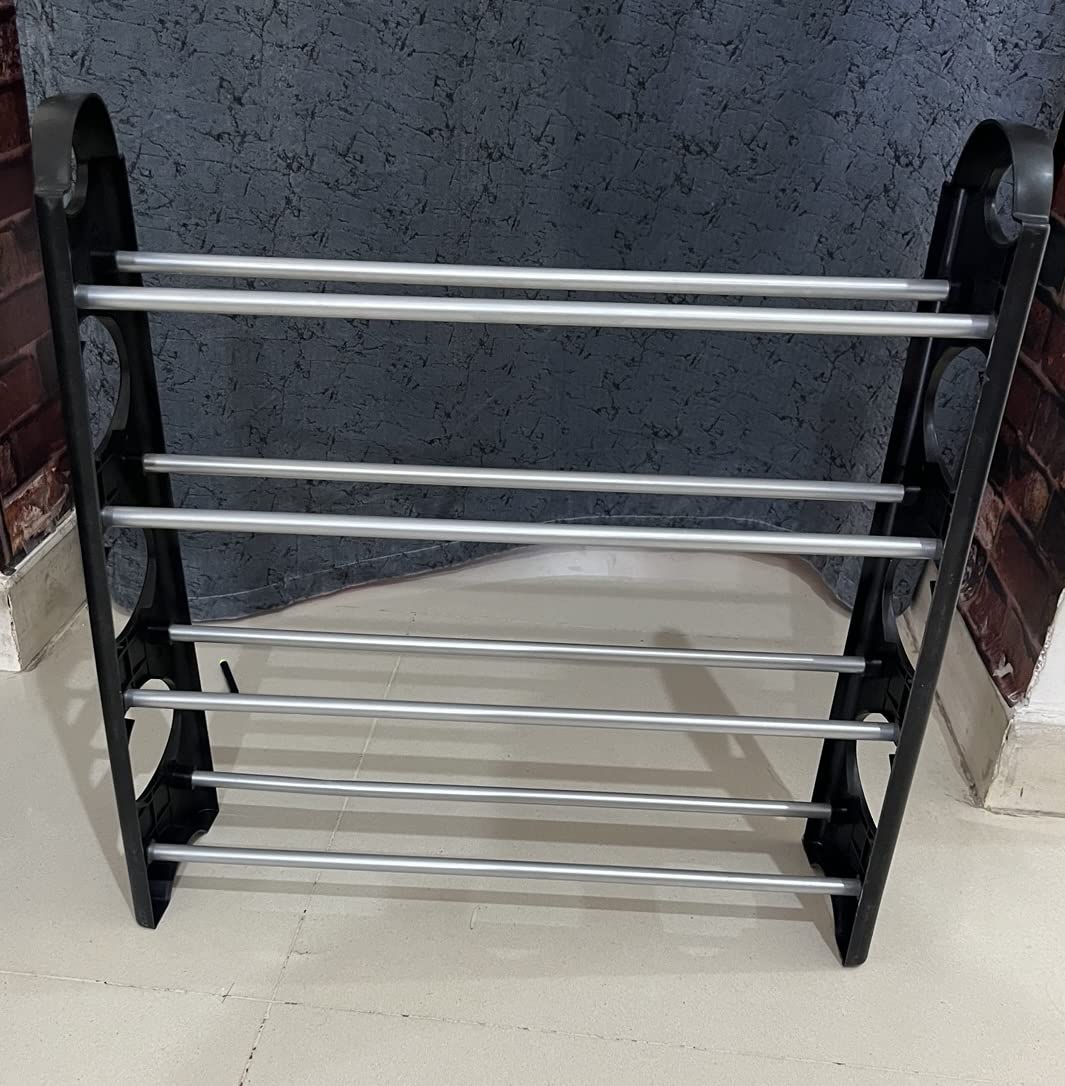 Growys Shoe Rack Organizer 4 Layer Multipurpose Stand Rack Unbreakable ...