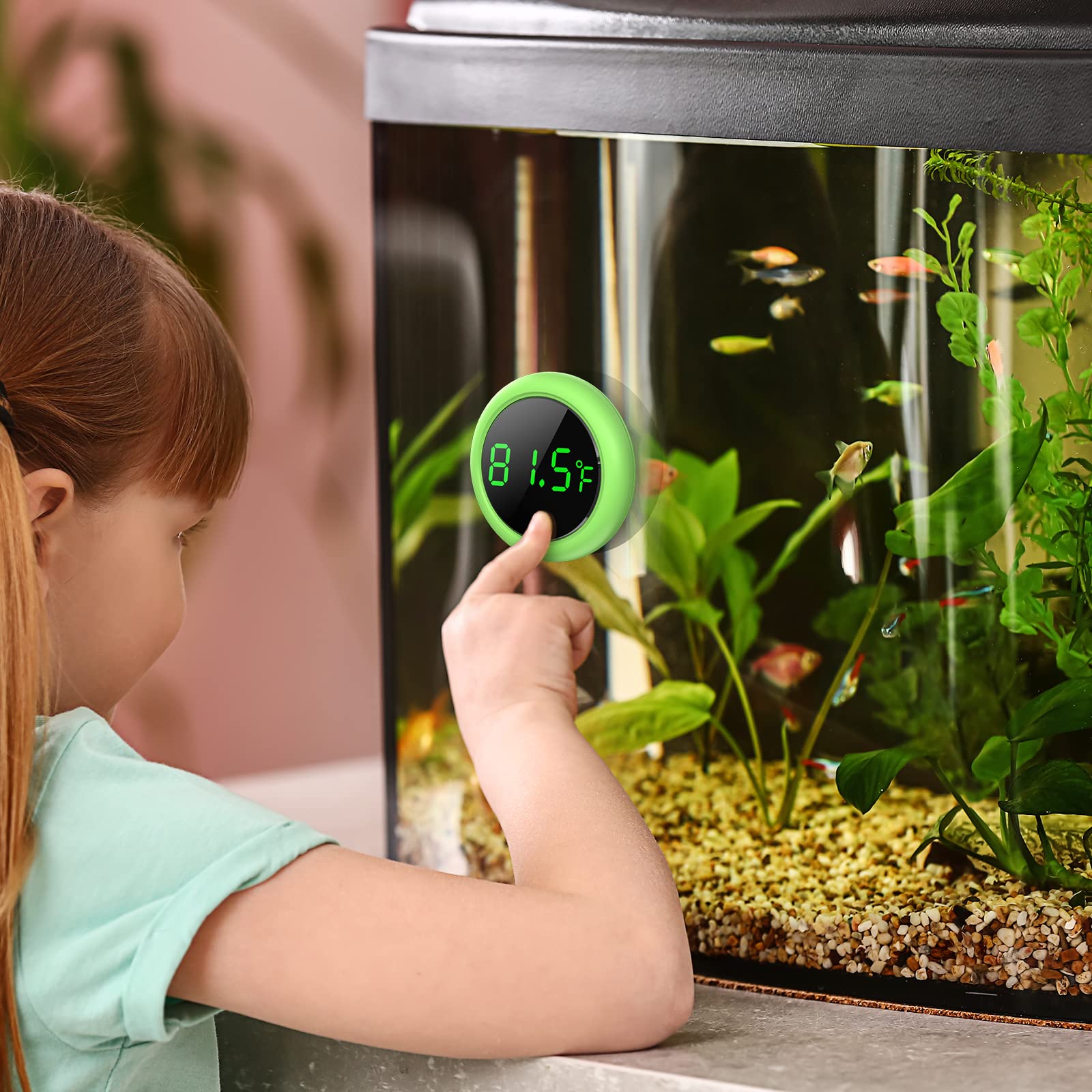 Snapklik.com : Fish Tank Thermometer, LED Aquarium Thermometer Digital ...