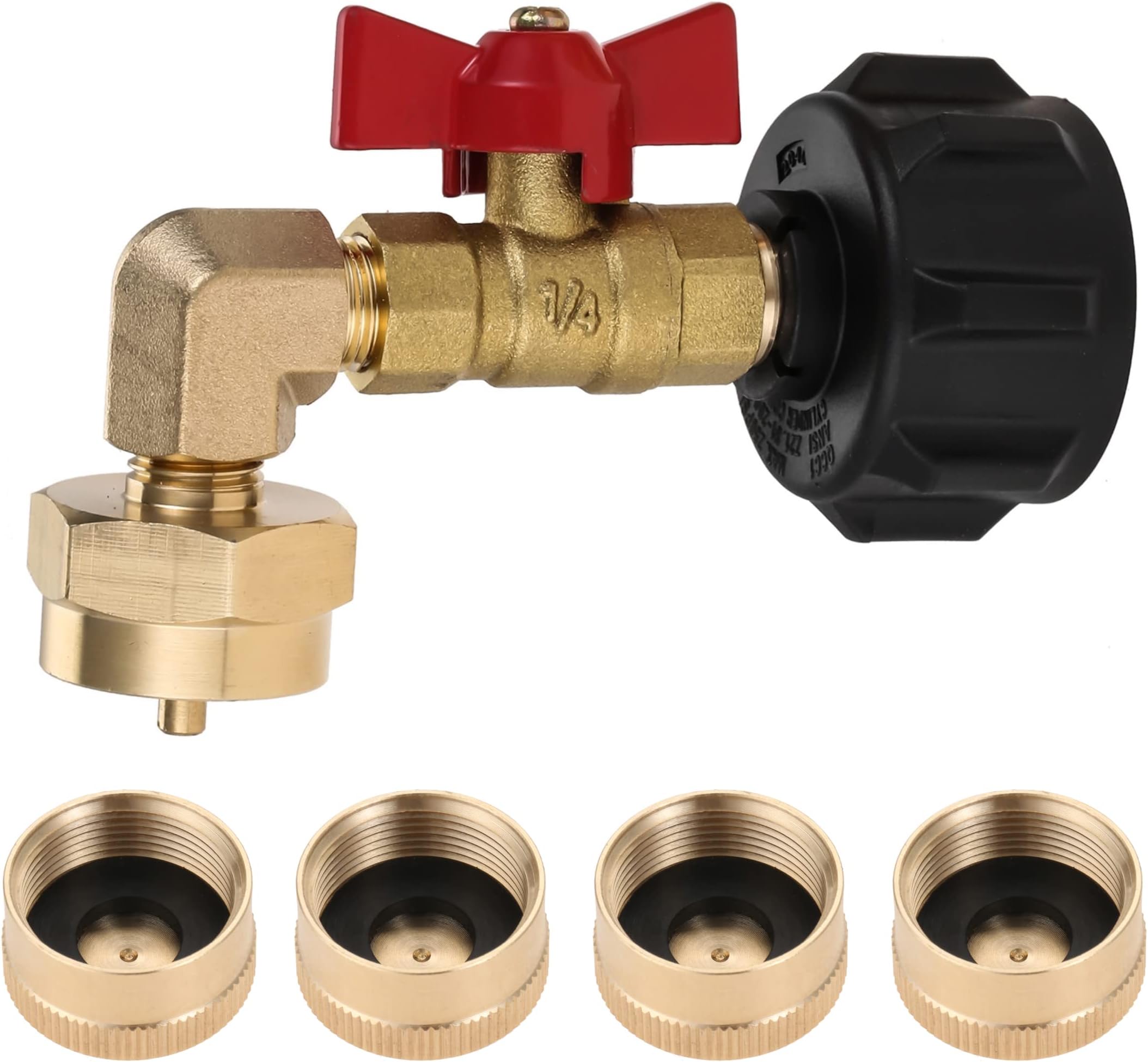 Amazon.com : CALPOSE 3 Feet Propane Refill Adapter Hose with Gauge and ...