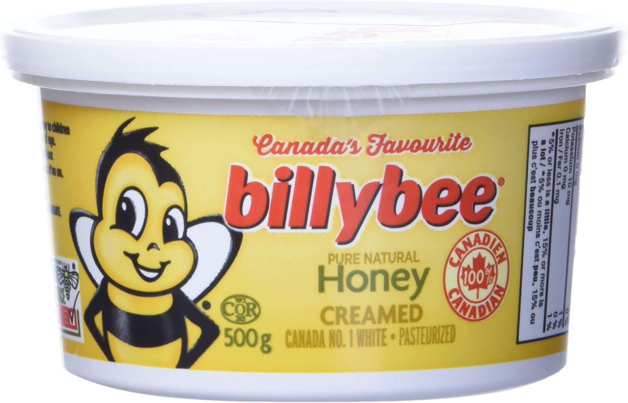 Amazon.com : Billy Bee, Pure Natural Honey, Creamed White, Tub, 500g/17 ...