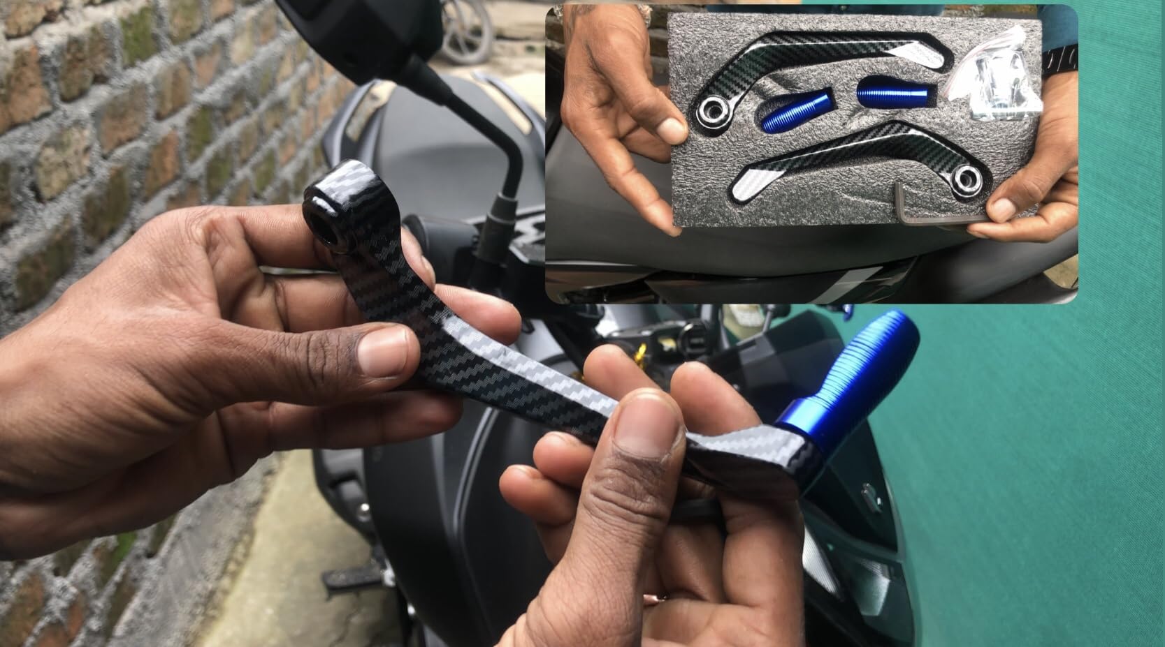 Yobbo Universal Motorcycle Bike Clutch Lever Protector Brake Guard ...