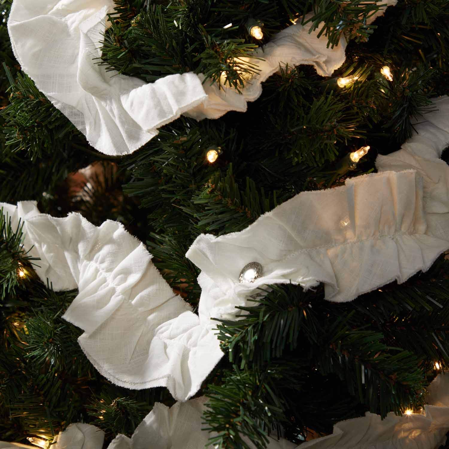 Cotton Cloth White Christmas Decorating