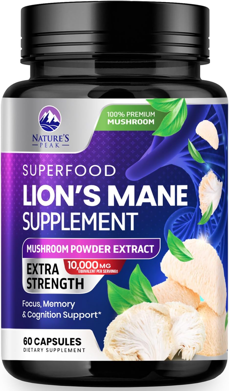 Amazon.com: Advanced Bionetix Organic Lions Mane Supplement 120 ...