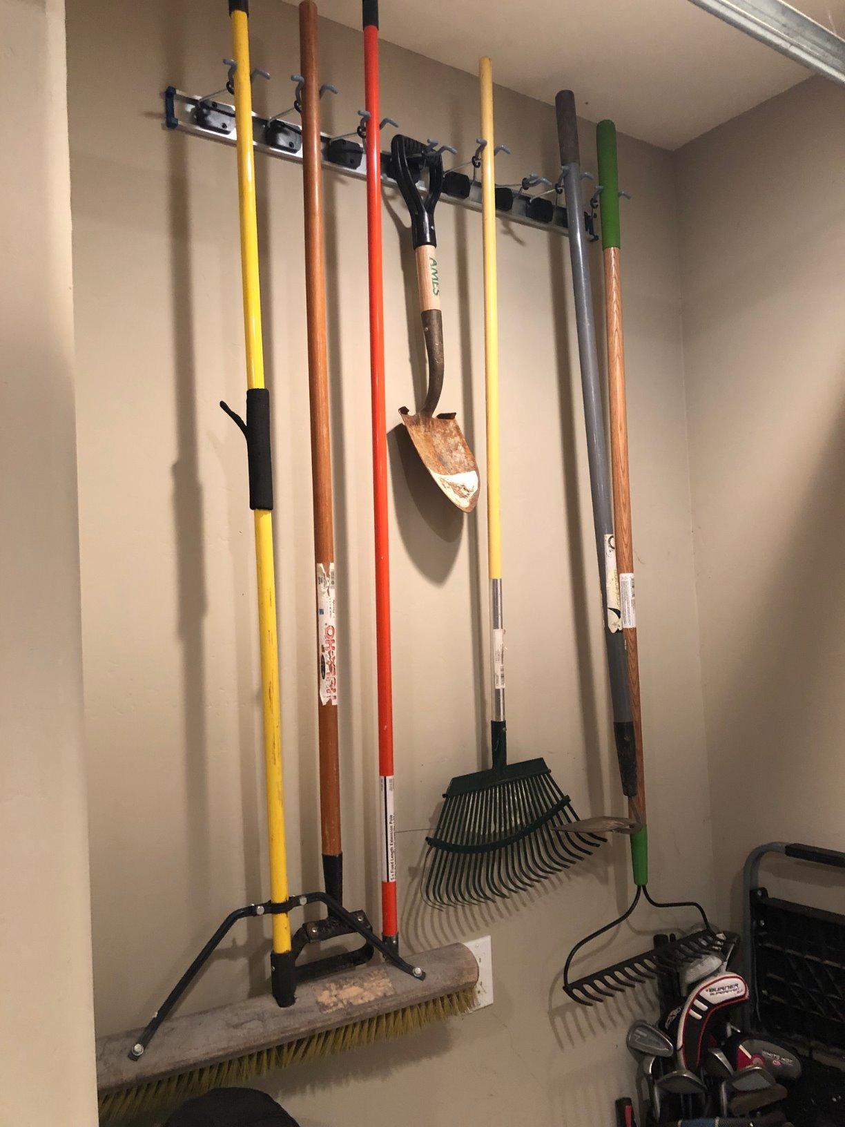 Crawford 36360-4LGW Lawn and Garden 36-Inch Ultra Hold Tool Rack ...