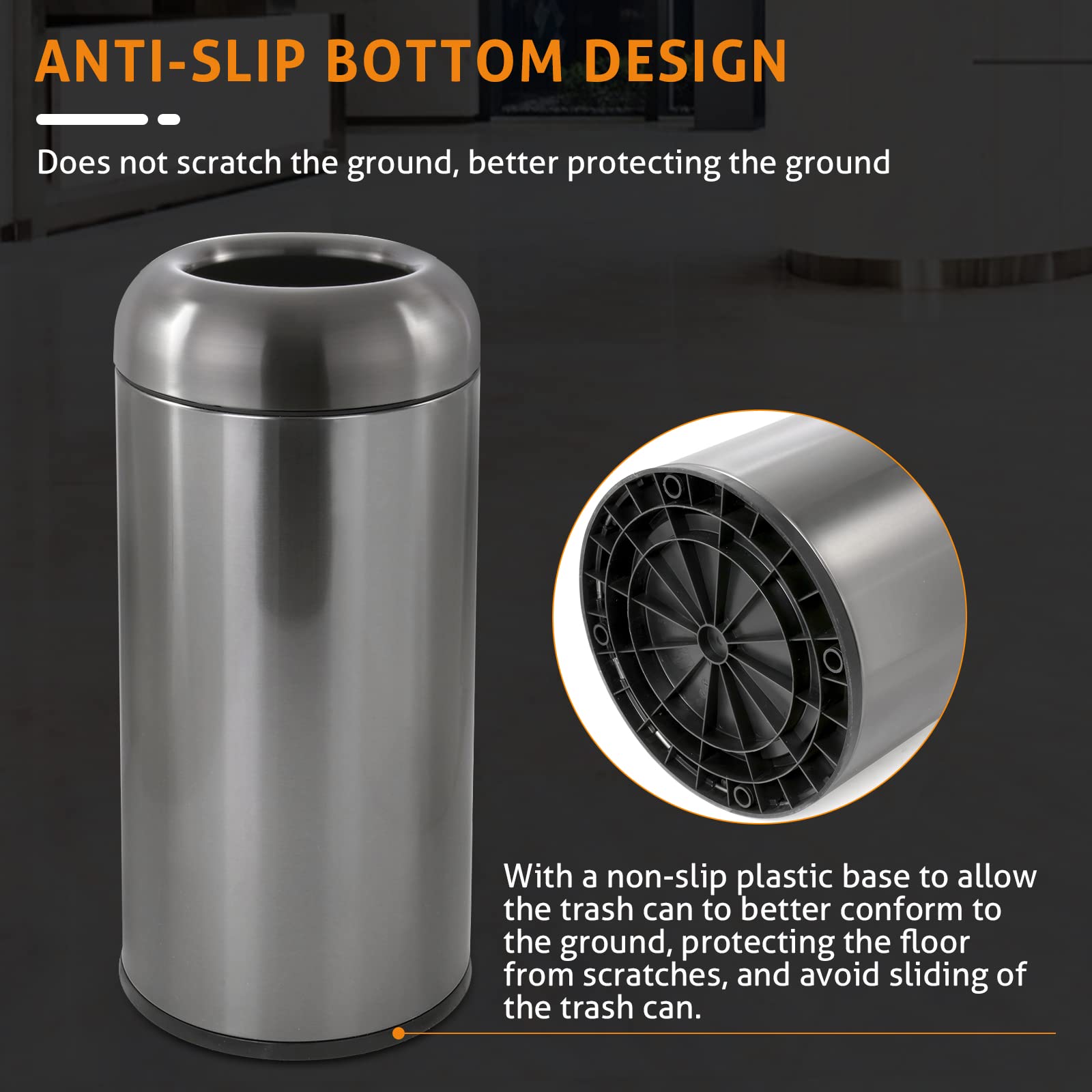 Interior Commercial Garbage Can