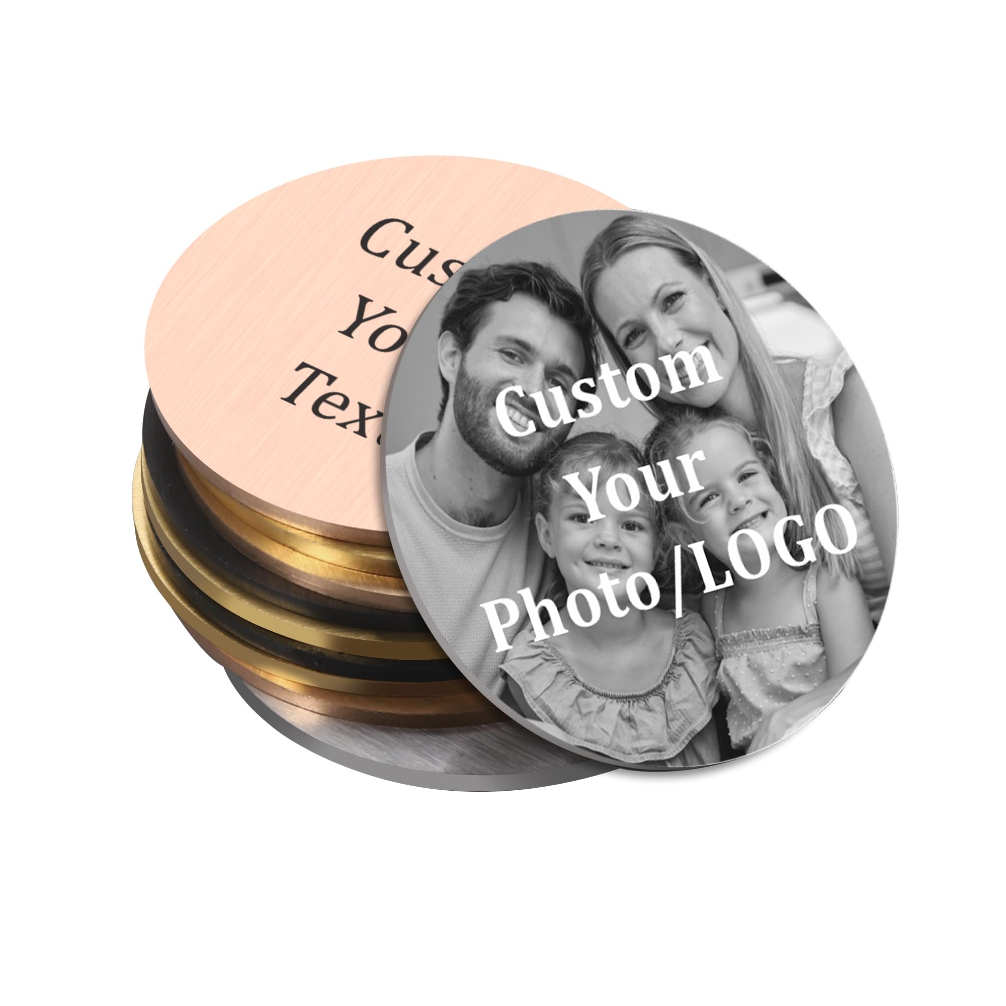 Amazon.com : Custom Personalized Photo Pocket Coin Custom Picture Text ...