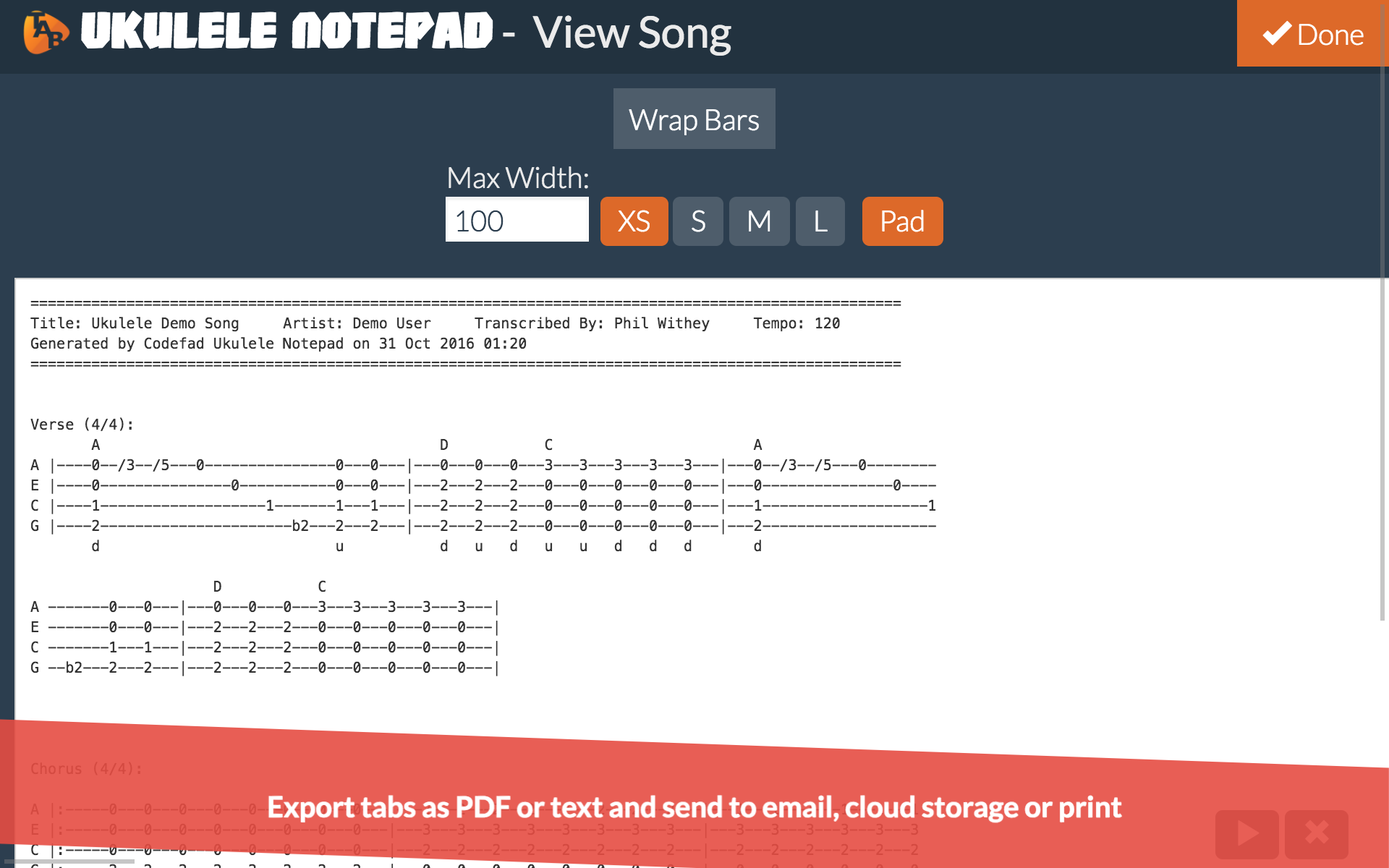 Ukulele Notepad - Tab Editor - App on Amazon Appstore