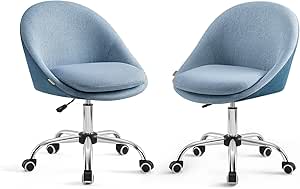 SONGMICS Homeoffice OBG920Q01 Set of 2 Swivel Chairs, Desk Chairs, Foam ...