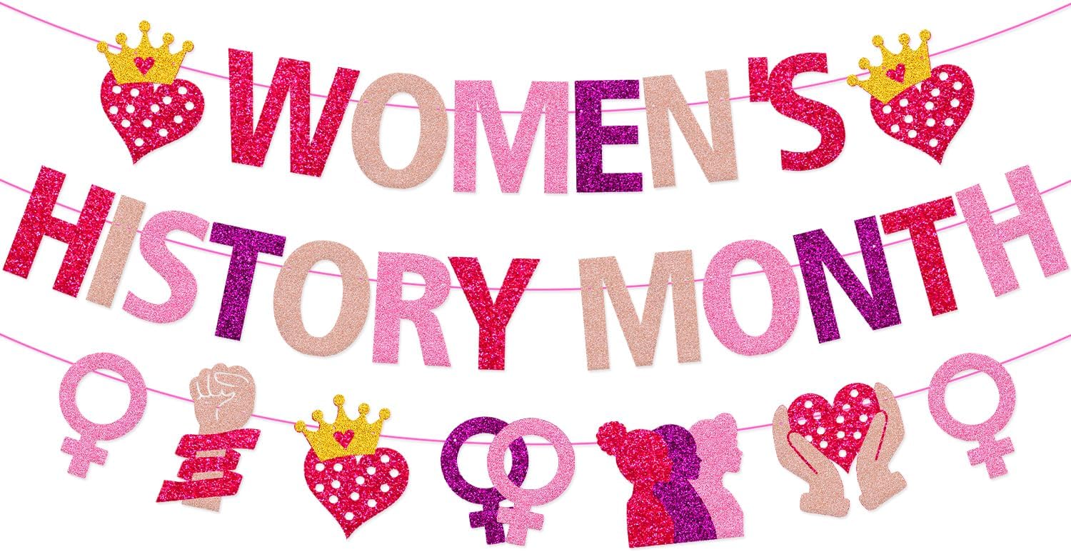 Amazon.com: Women’s History Month Banner National Women’s Day ...