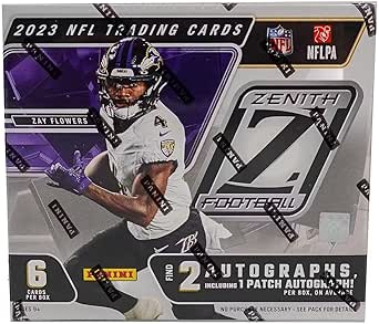 Amazon.com: 2023 Panini Zenith NFL Football HOBBY box (6 cards/bx ...