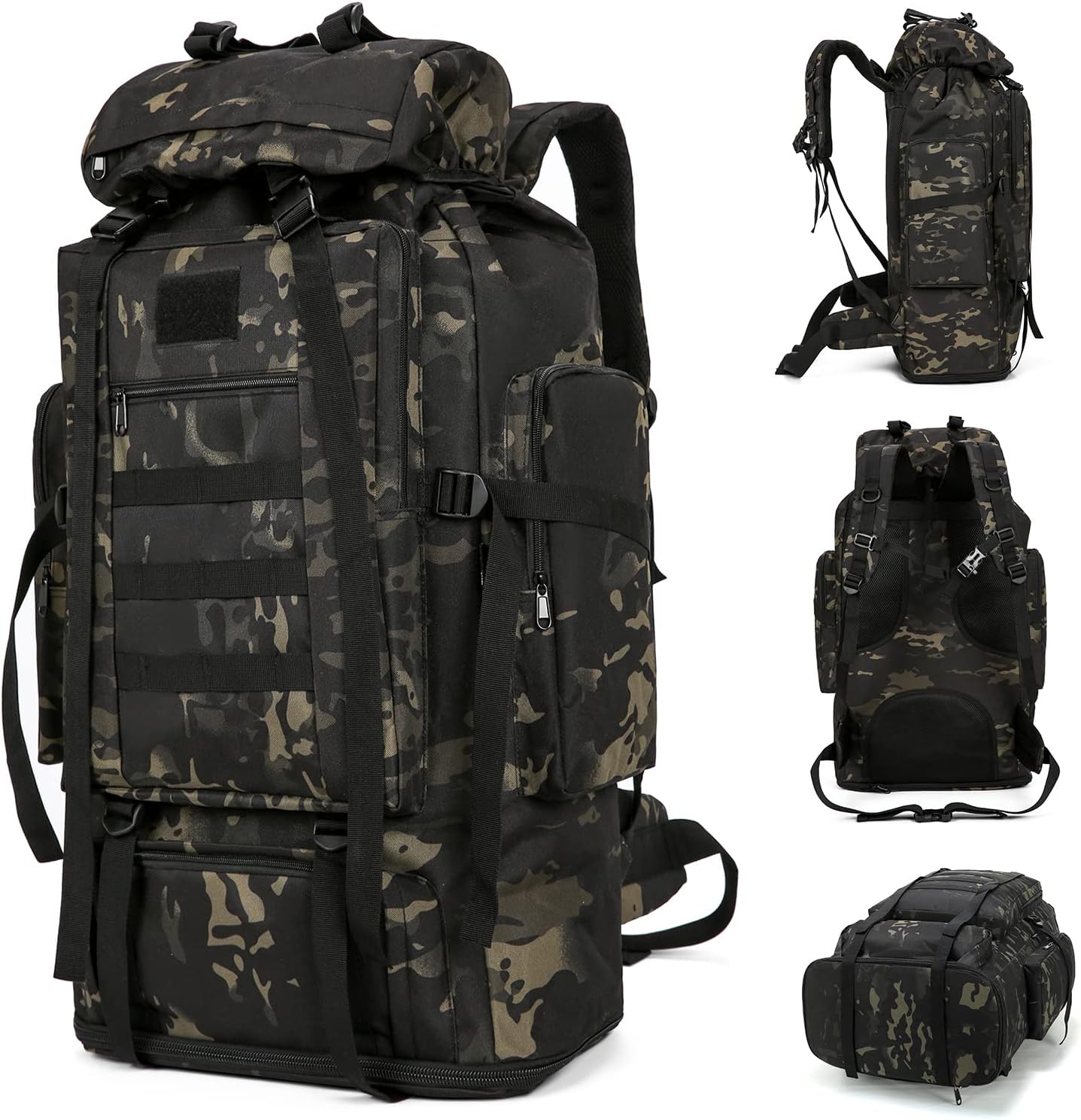 Amazon.com: BNMJVJL 100L Camping Hiking Military Tactical Backpack ...