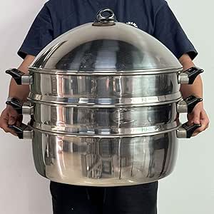 Amazon.com: LetFeng Steamer Pot for Cooking 19 inch Steam Pots with Lid ...