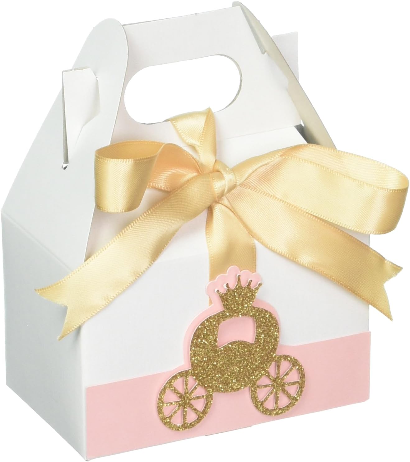 Amazon.com: All About Details Princess Carriage Theme Favor Box, 10sets ...