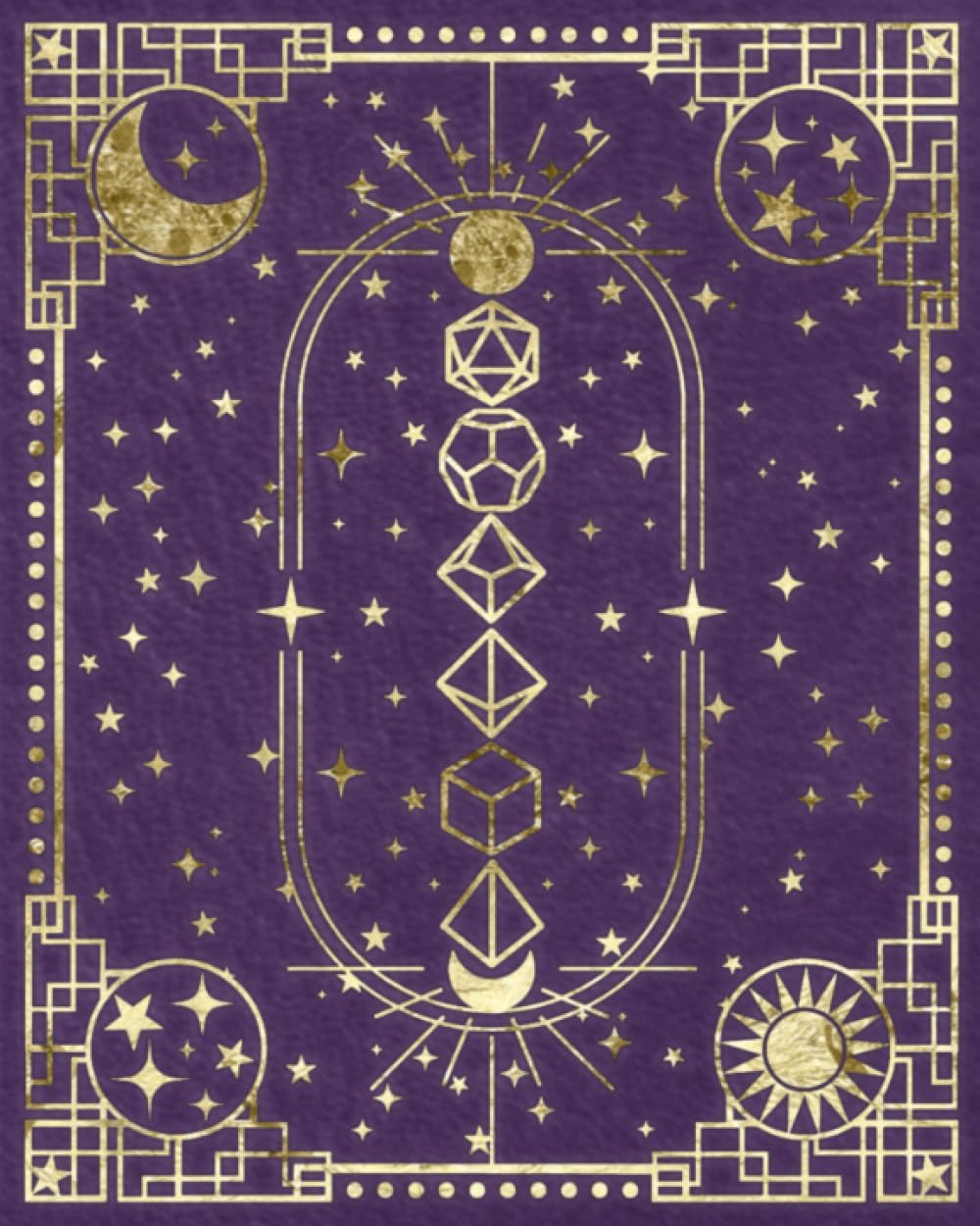 RPG Character Journal: Lilac Purple Celestial DnD 5e Campaign Tracker ...