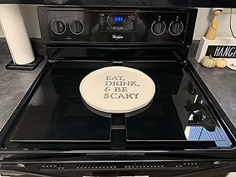 Amazon.com: Multipurpose Tempered Glass Black Stove Cover 20 x 12 Inch ...