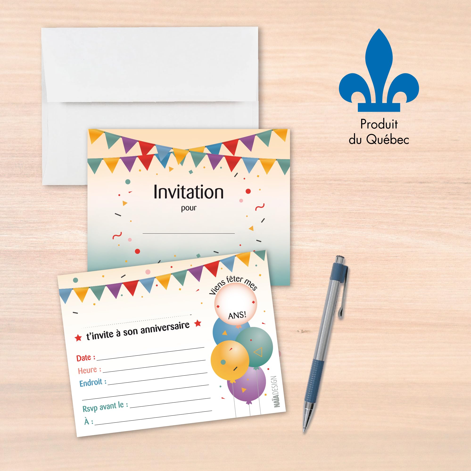 French Birthday Invitation