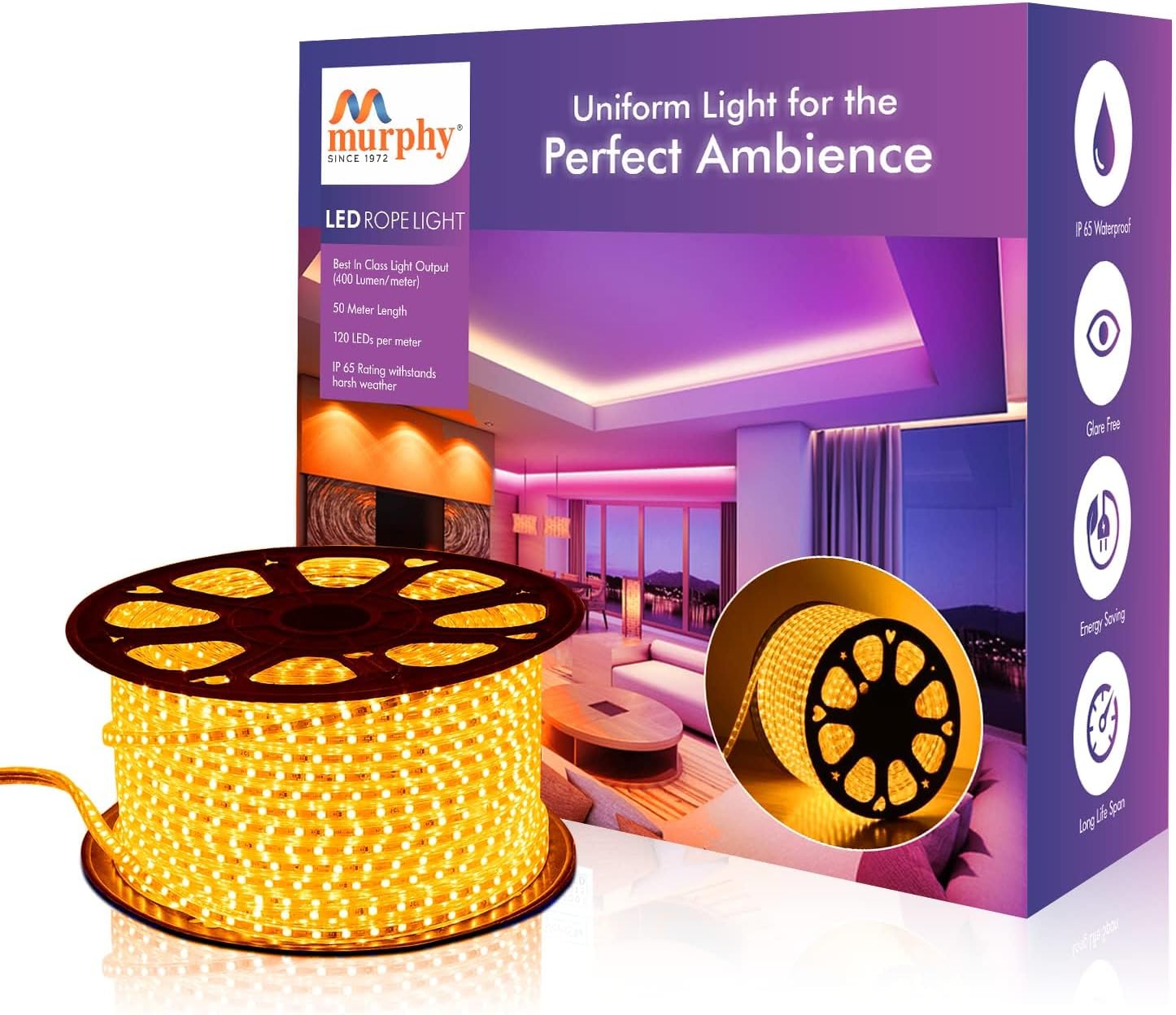 Buy Murphy 220V AC PIN Connector/Adaptor/Cable for LED (SMD 2835-120 ...