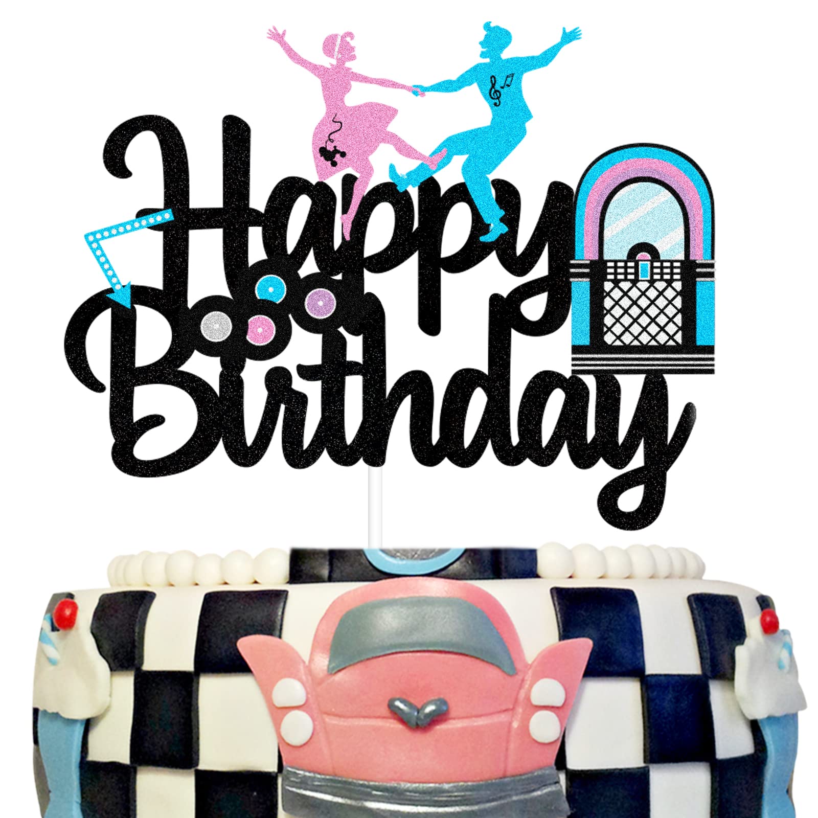 50s Themed Birthday Cakes 12” Beach Theme Birthday Cake, Fondant