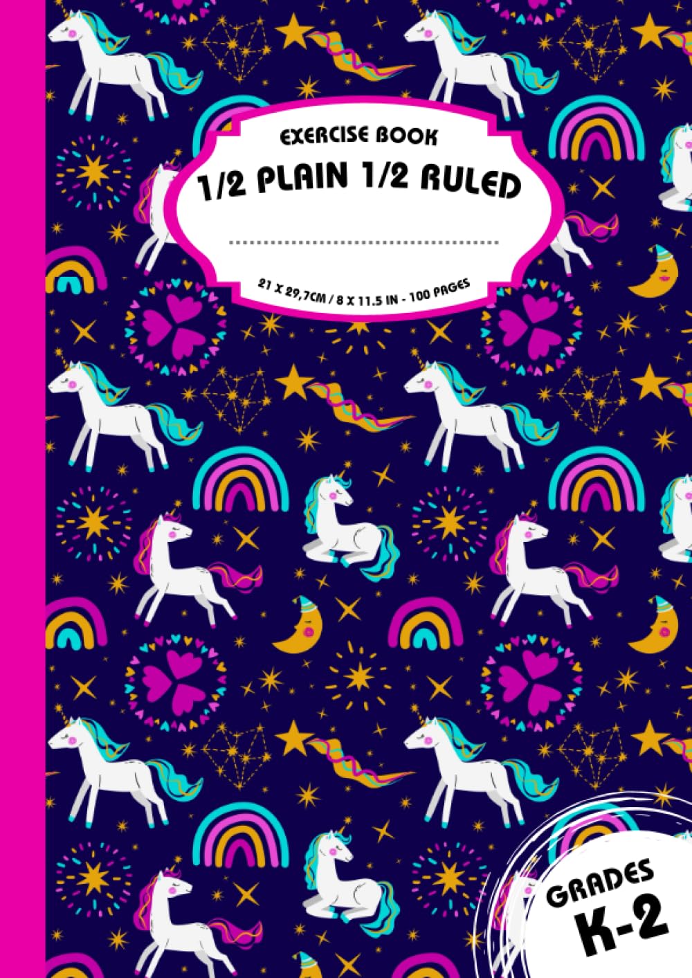 1 2 Plain 1 2 Ruled 100 Page School Exercise | Desertcart INDIA