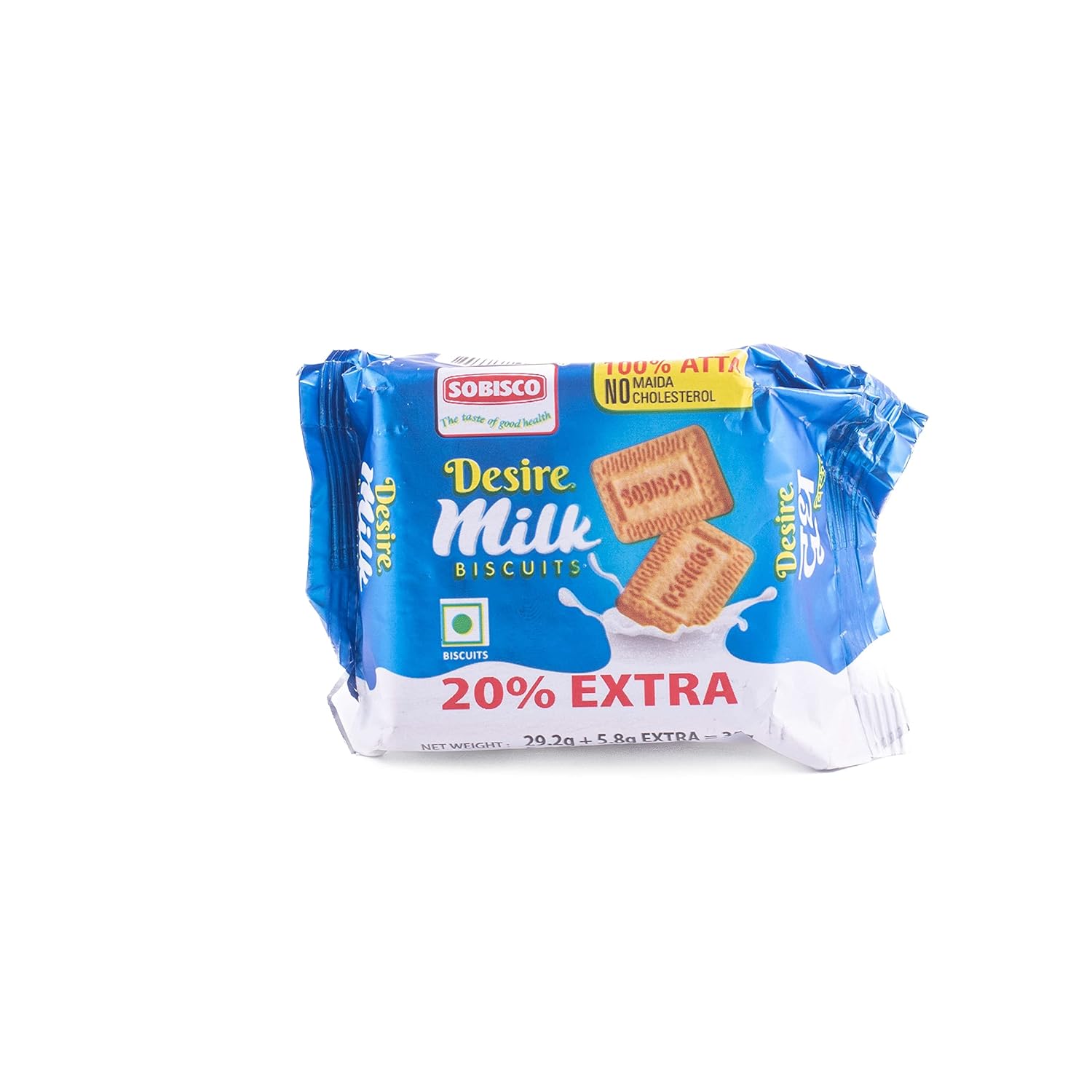 SOBISCO Desire Milk 100% ATTA Biscuits No Maida No Cholesterol (32g ...