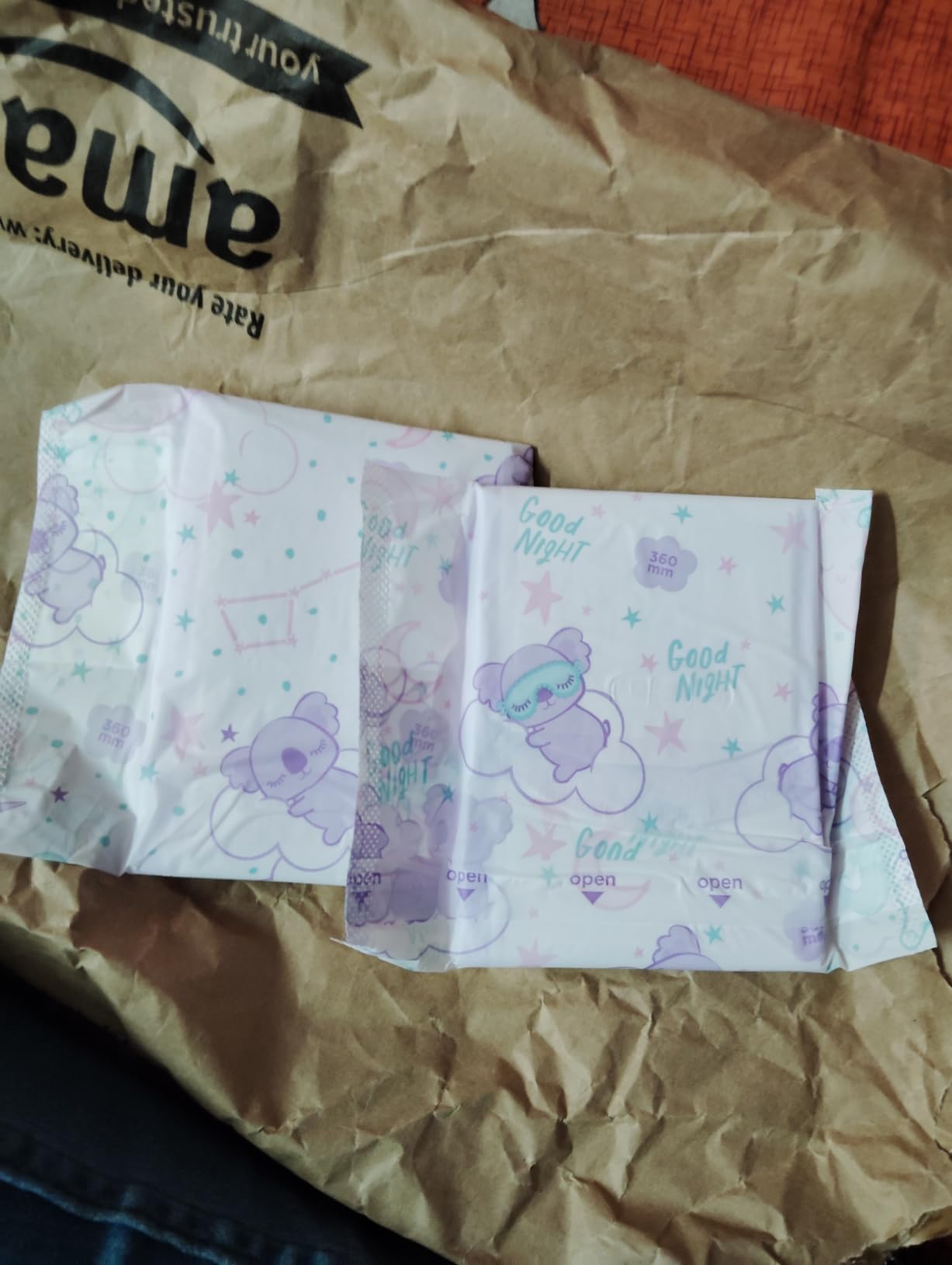 Buy WHISPER BINDAZZZ NIGHTS KOALA SOFT SANITARY PADS, 8 XXXL+ PADS ...