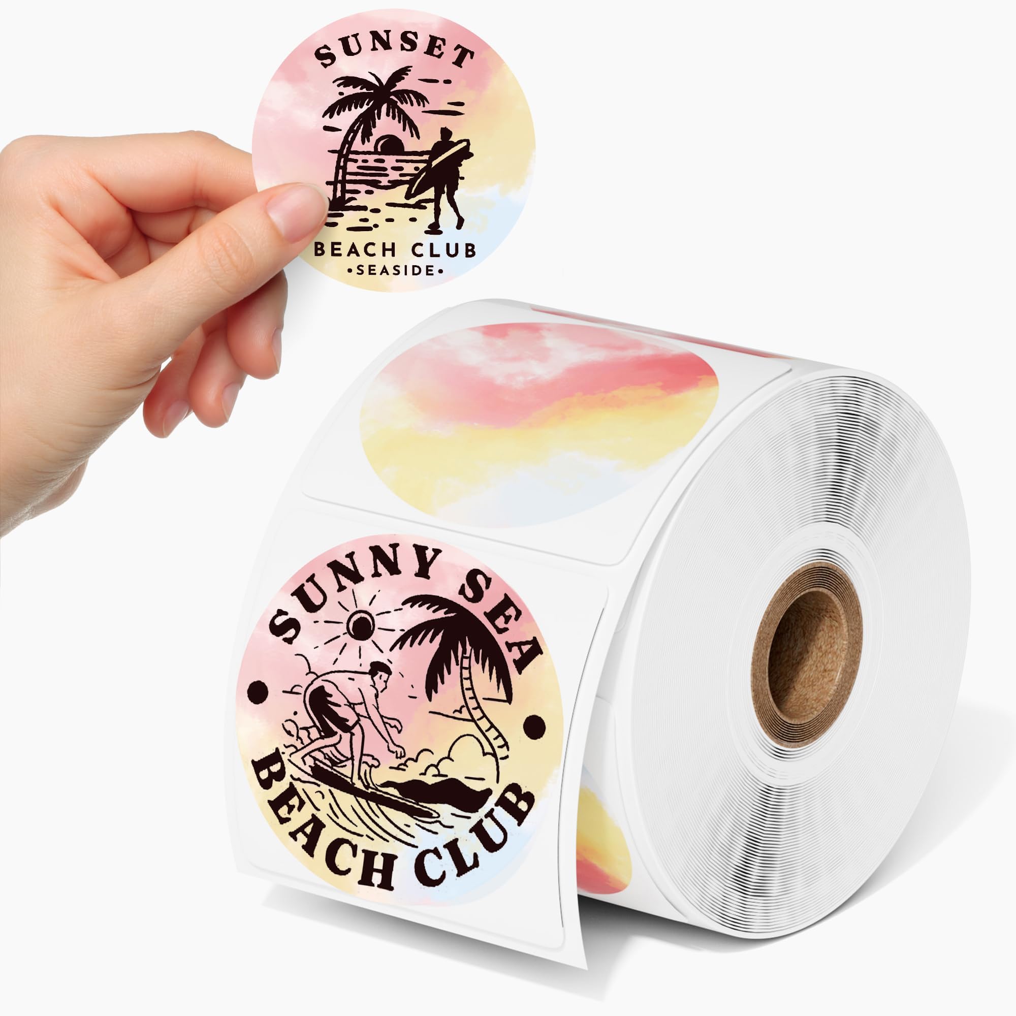 Amazon.com : PARLAIM 3 Inch Round Direct Thermal Labels,Self-Adhesive ...