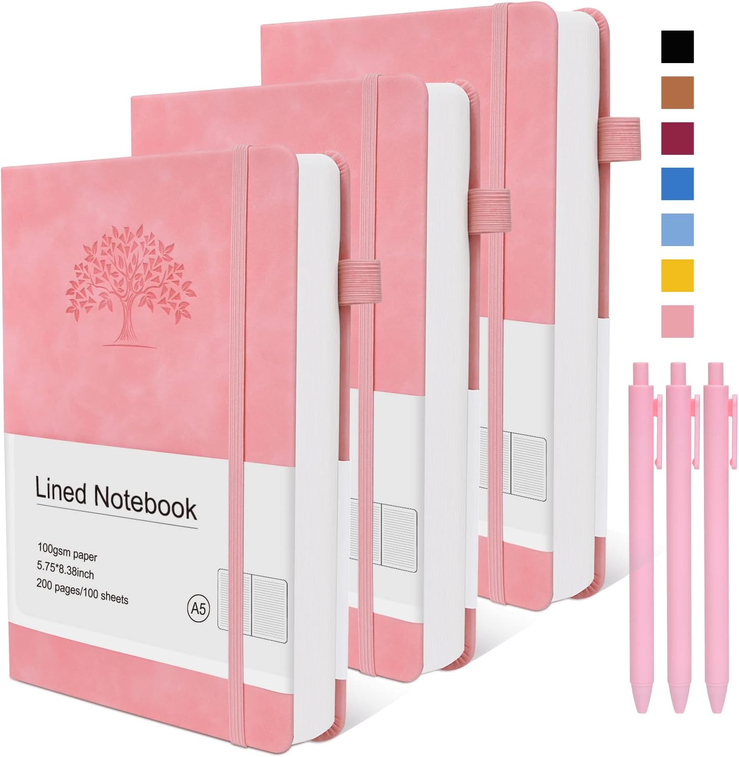 Amazon.com : FOCUS DAY Lined Thick Journal Notebook for Writing Women ...