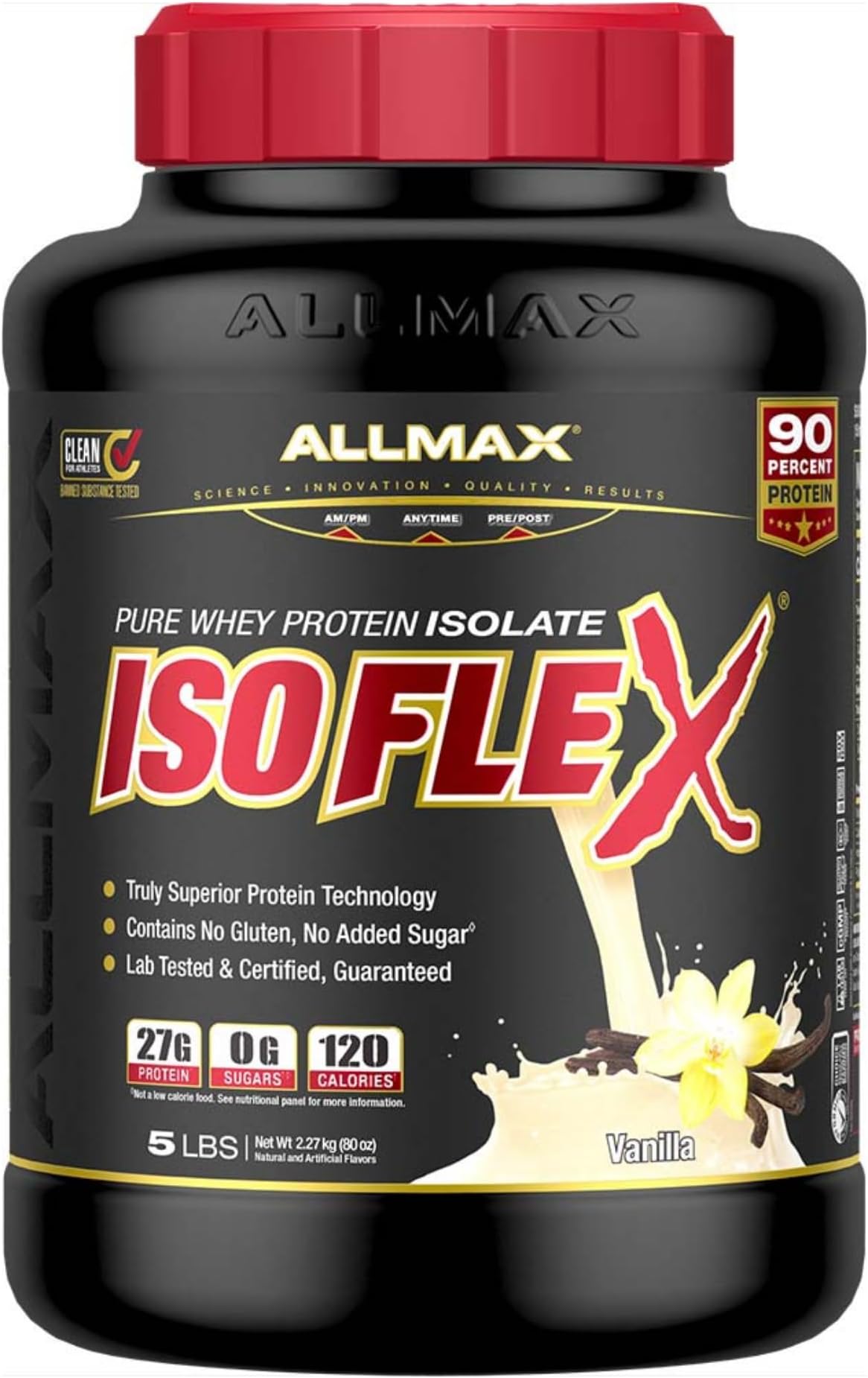 Amazon.com: ALLMAX ISOFLEX Whey Protein Isolate, Blueberry Muffin - 2 ...