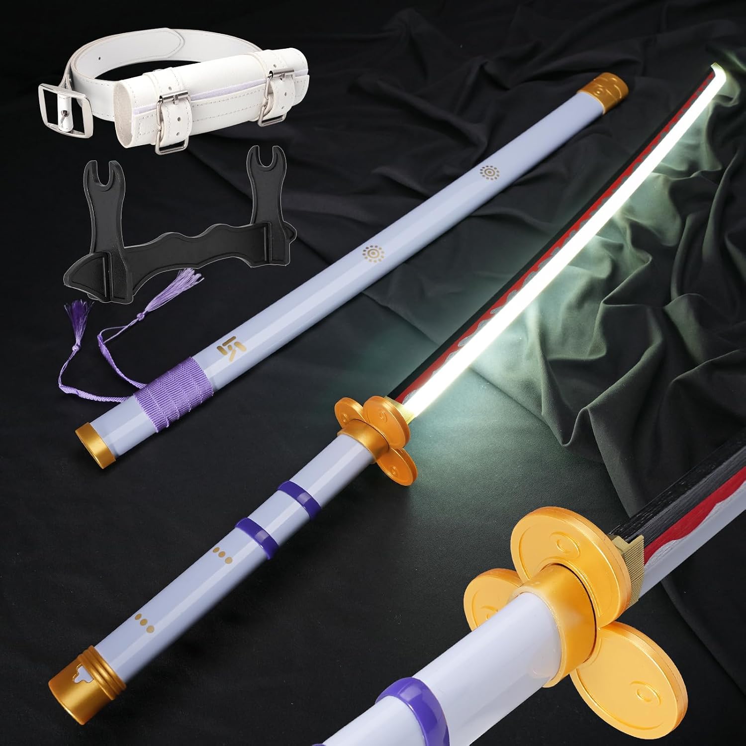 Zisu Espada Roronoa Zoro iluminada, espada de sable de luz de 40 ...