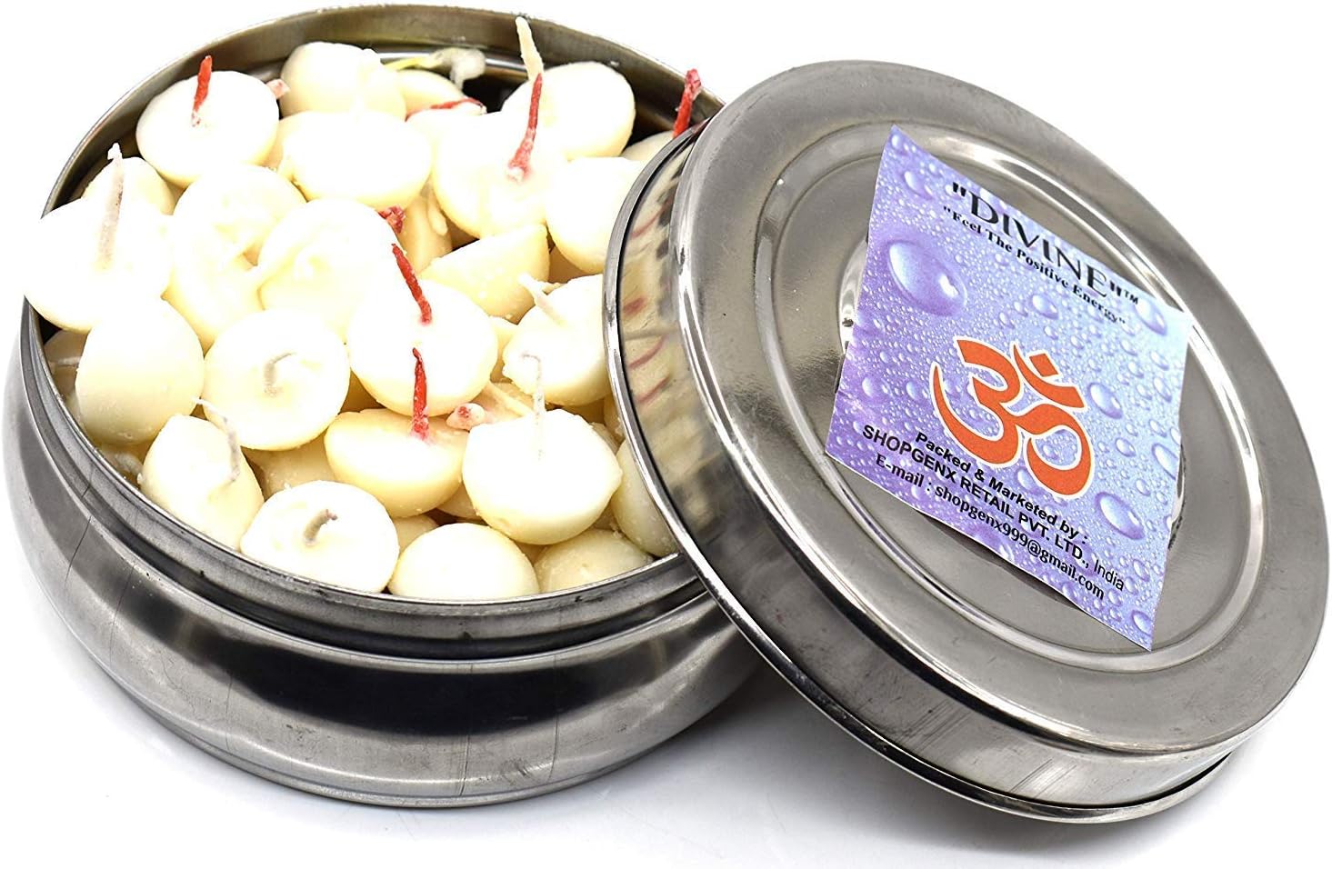 Amazon.com: Pure Cow Ghee Wicks in Steel Box Readymade Diya Batti/puja ...