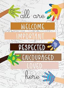 Amazon.com: Eeypy Equality Poster Kindness Matters All are Welcome Here ...