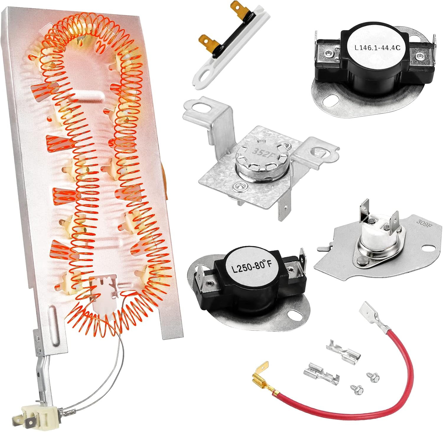 Amazon.com: Cobectal WP3387747 3387747 Dryer Heating Element Kit ...