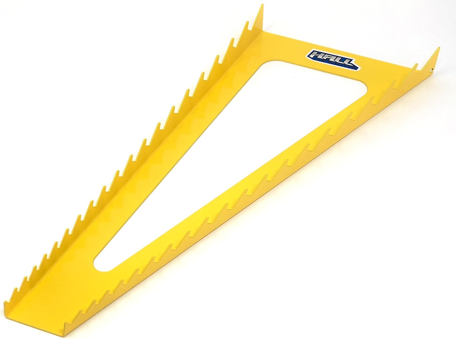 Hall Designs Wrench Rack Organizer 20 Slot, Steel. Made in USA (Yellow ...