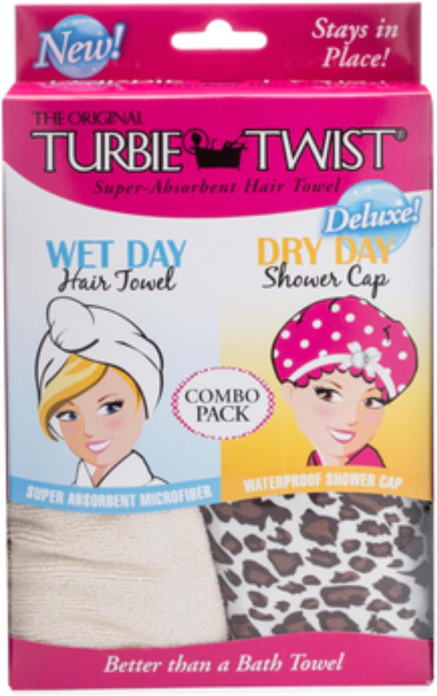 Amazon.com: Turbie Twist 3-Pack Cotton Hair Towel Wrap for Beauty ...