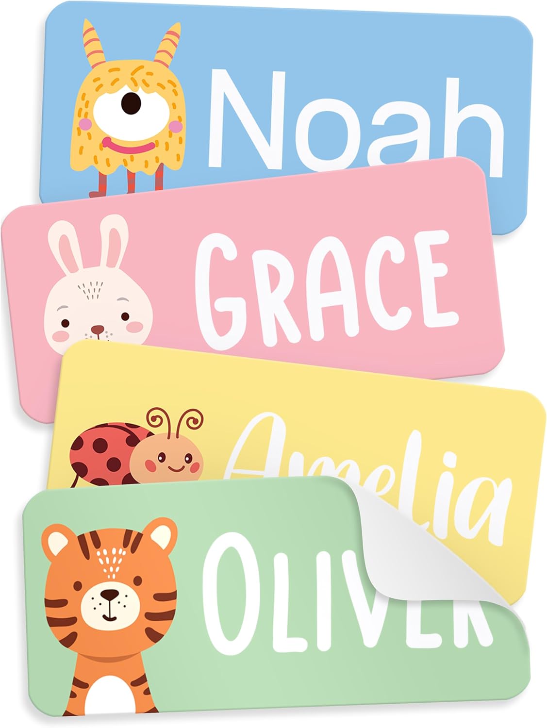 StiKiddo® 105 Premium Personalised Name Labels for Clothes & Items ...