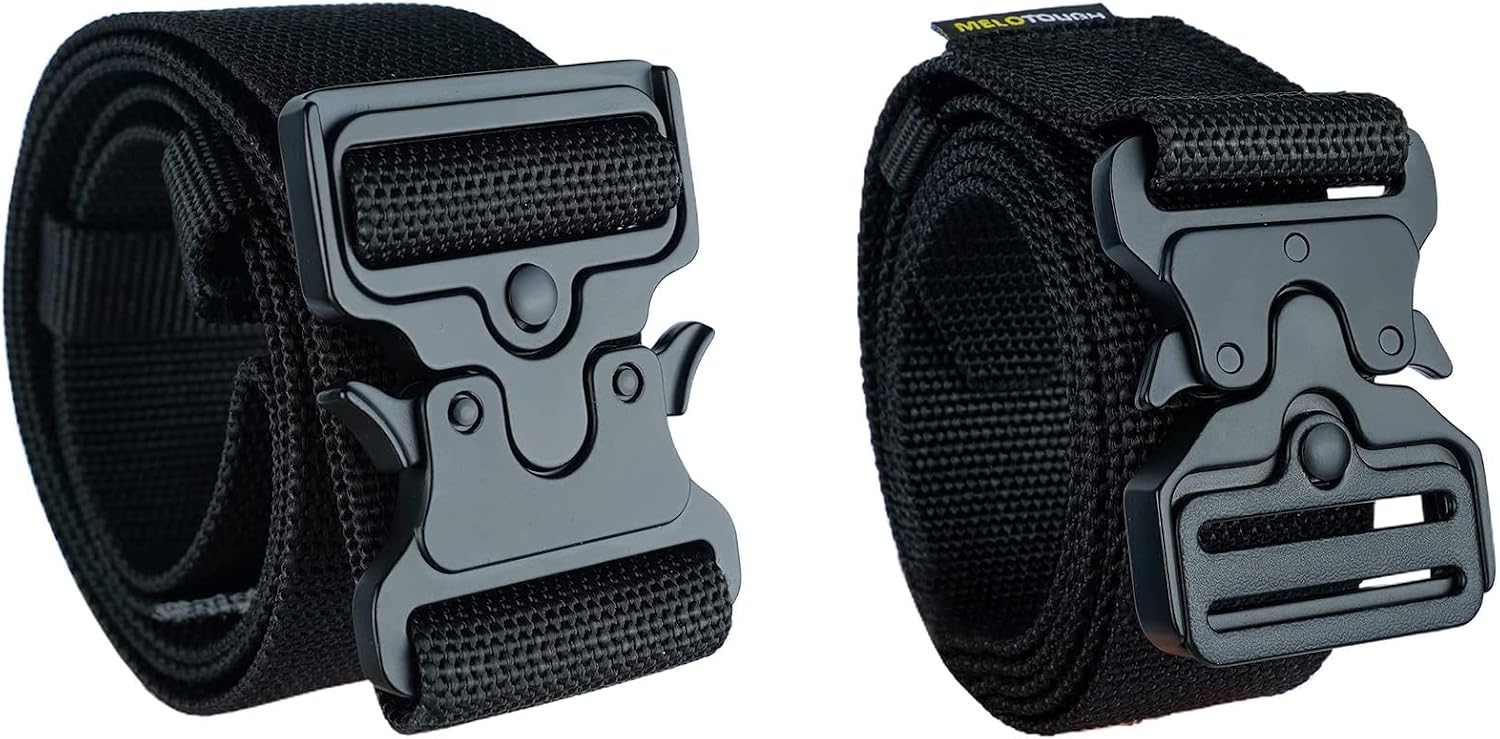 MELOTOUGH 2" Nylon Web Work Tool Belt for Men with Heavy Duty Quick ...