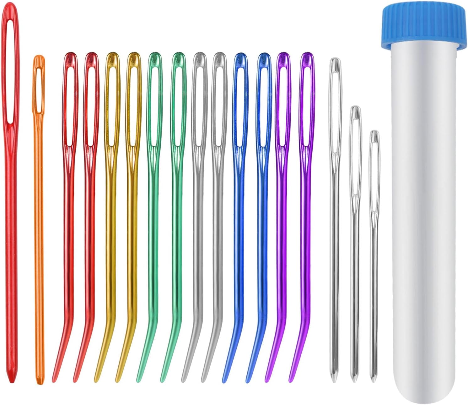 Amazon.com: 17pcs Large Eye Darning Needles, Yarn Needle Set Large-Eye ...