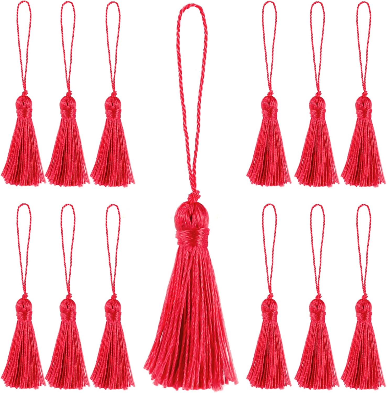 Amazon.com: Fenghuangwu 48pcs 3.75inch Mini Bookmark Tassels Handmade ...