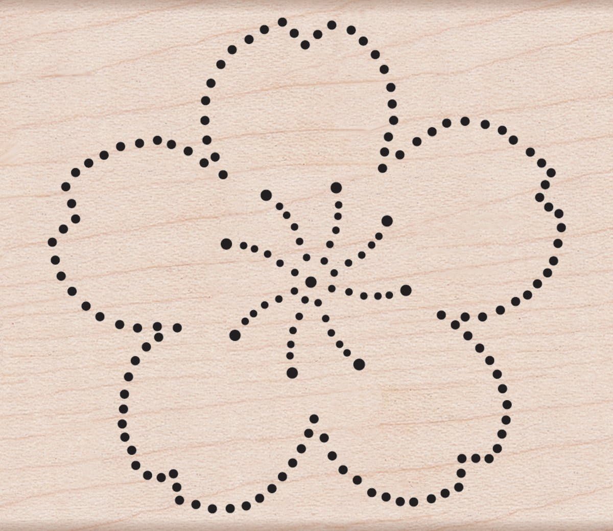 Amazon.com: Hero Arts Mounted Rubber Stamps Dot Flower : Arts, Crafts ...