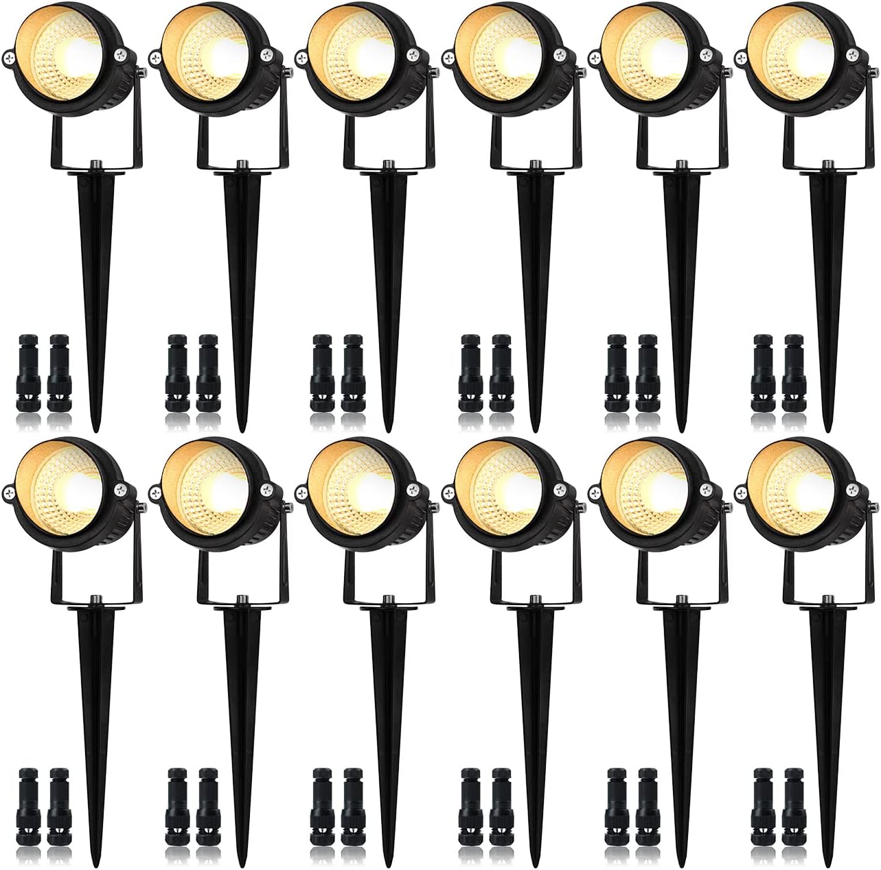 EAGLOD 5W Low Voltage LED Landscape Lights with Connectors,12V~24V ...