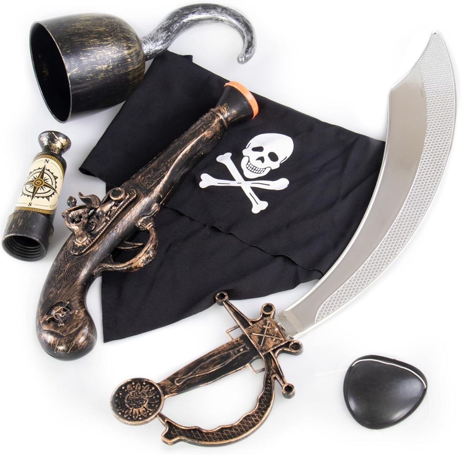 Amazon.com: Caribbean Pirate Accessory Kit - Cool Extras for Sea Worthy ...
