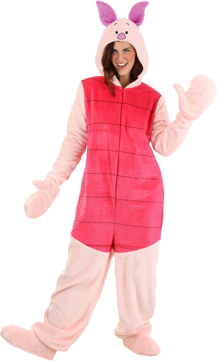 Amazon.com: Disney Deluxe Adult Piglet Costume, Winnie the Pooh Piglet ...