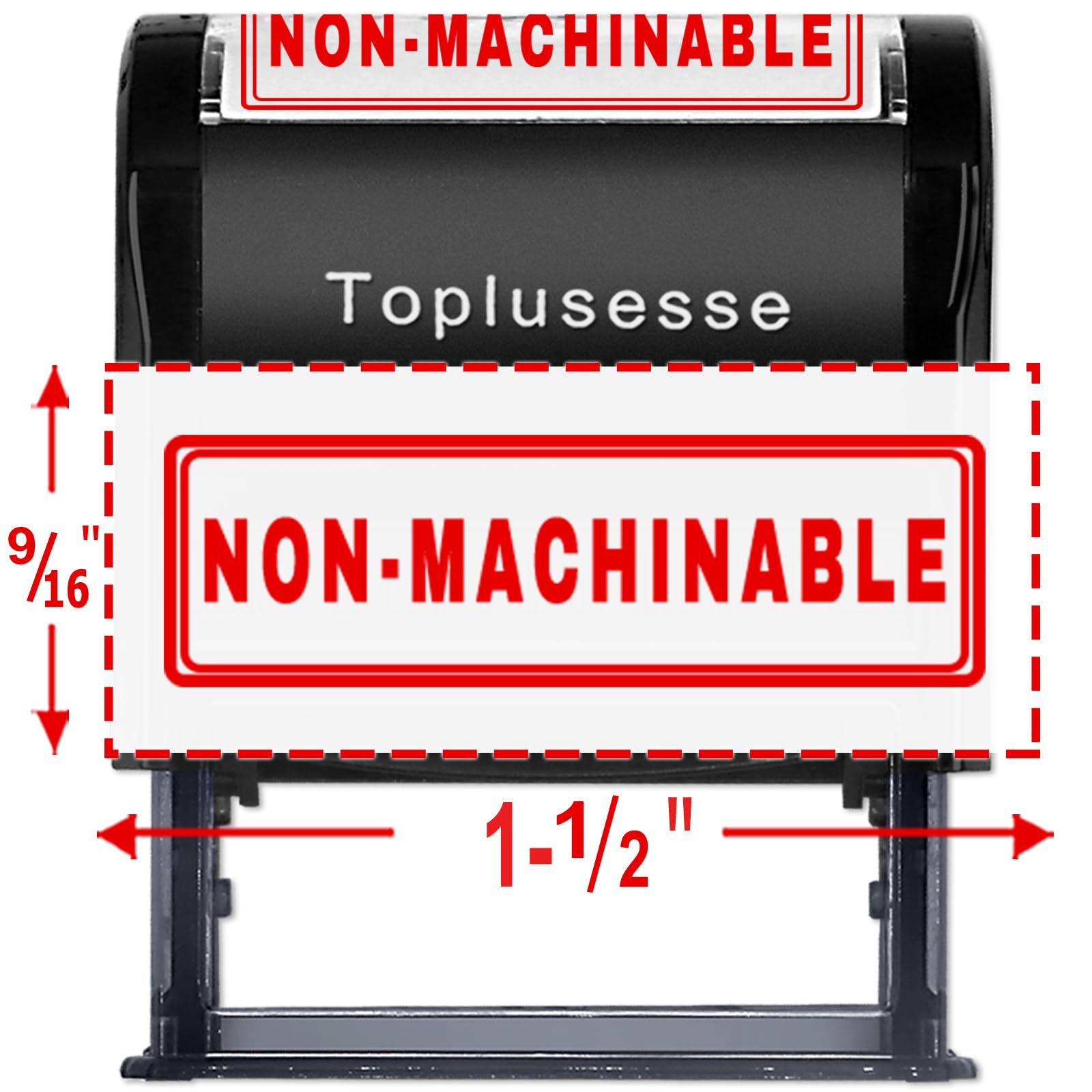 Amazon.com : Toplusesse Non-MACHINABLE Stamp Self Inking Non Machinable ...
