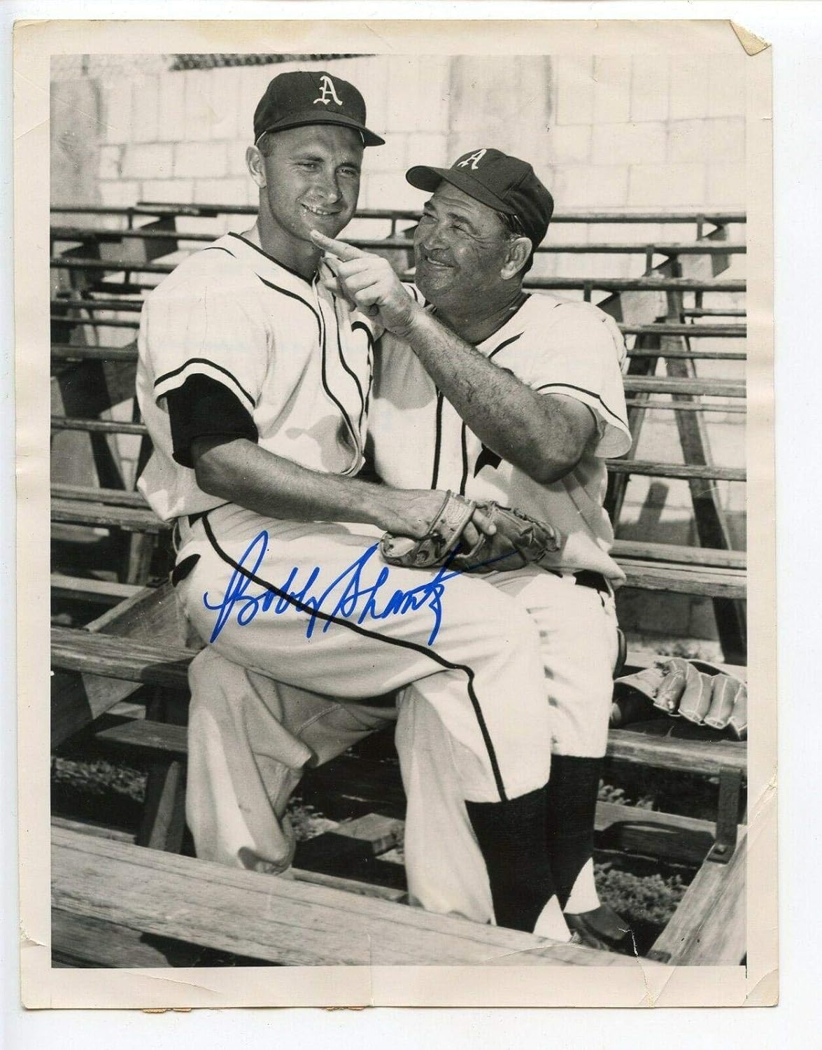Bobby Shantz Philadelphia A's 7x9 Original Wire Photo Autographed w ...