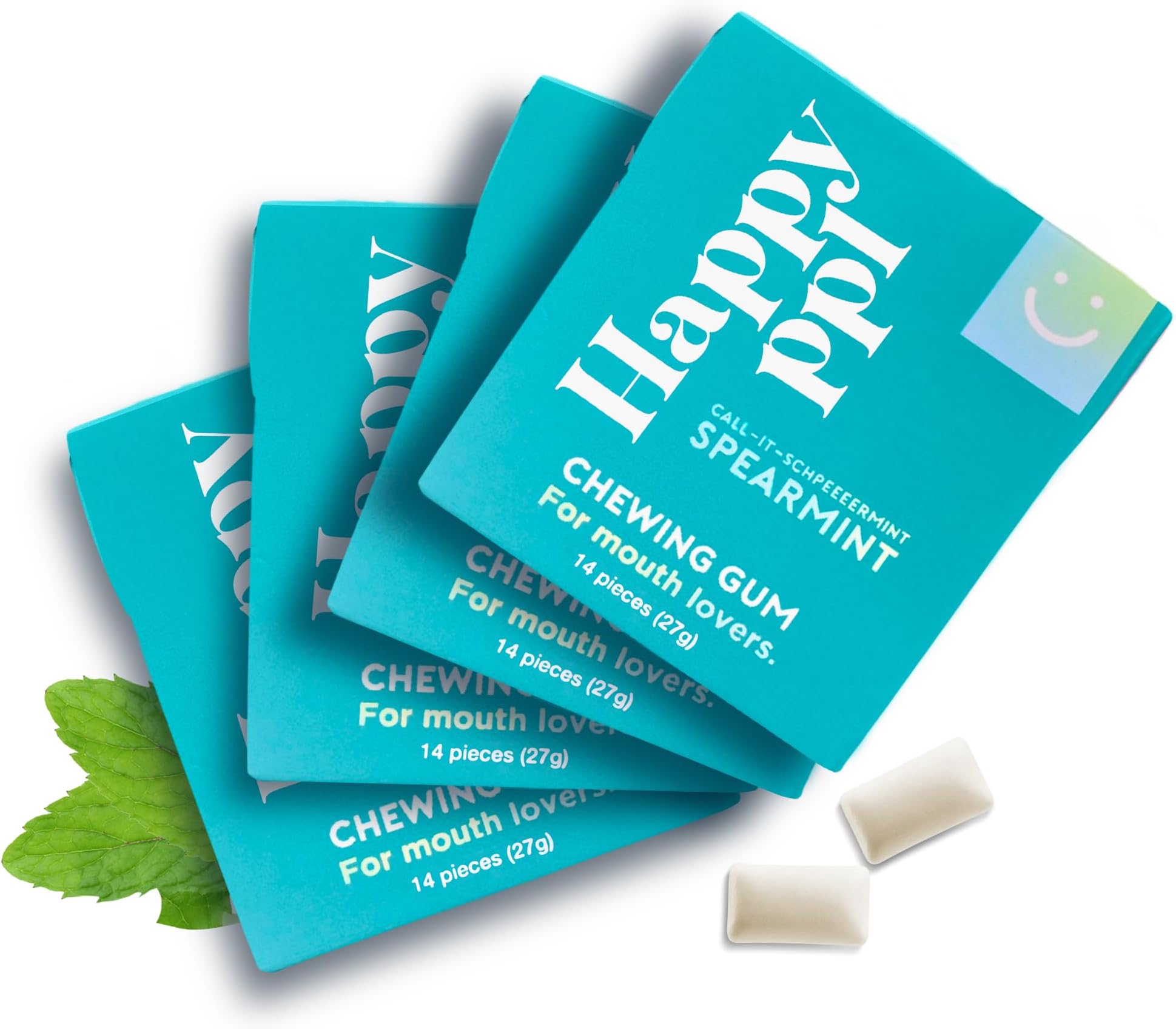Amazon.com : Happy ppl Gum, Chewing Gum, Natural Gum Pack, Xylitol Gum ...