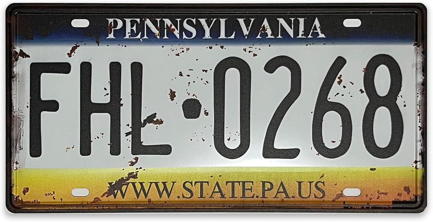Amazon.com: Retro Pennsylvania License Plate Car Decor License Plates ...
