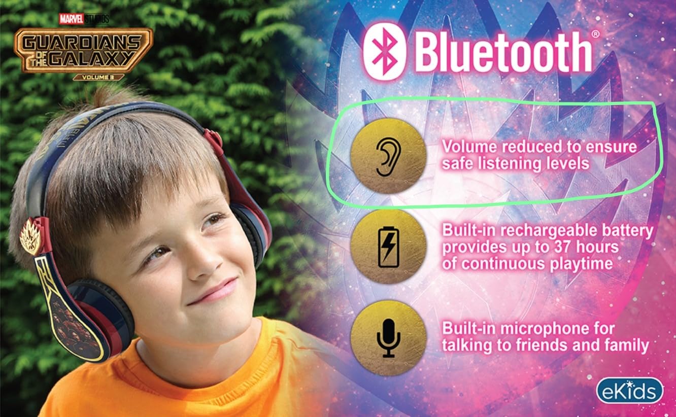 Amazon.com: eKids Guardians of The Galaxy Kids Bluetooth Headphones ...